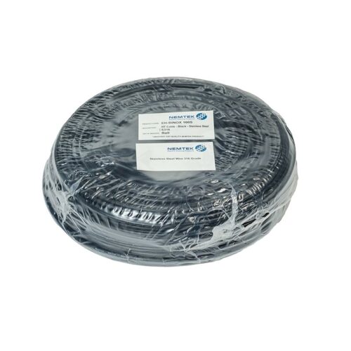 Nemtek Fence HT Wire HT Cable - Slimline 100m Black 316 S Steel - HMI ... Nemtek Fence HT Wire HT Cable - Slimline 100m Black 316 S Steel - HMI ...